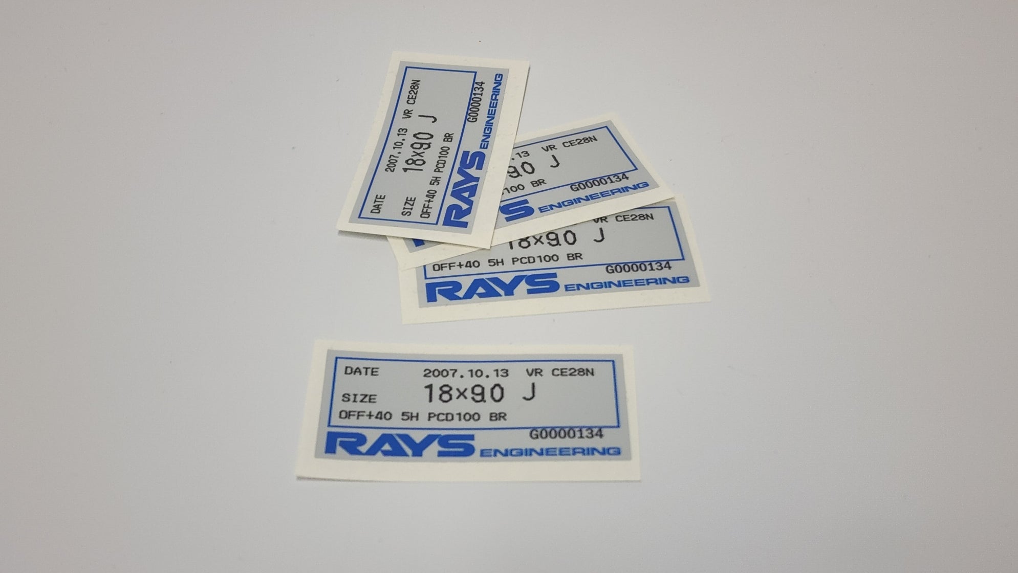 RAYS Engineering Reproduction Internal Wheel Barrel Stickers — Boxer Beauty