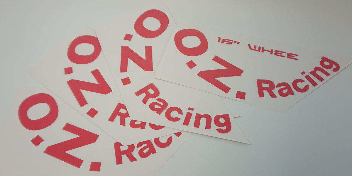 OZ Racing (Early Design) Wheel decals — Boxer Beauty