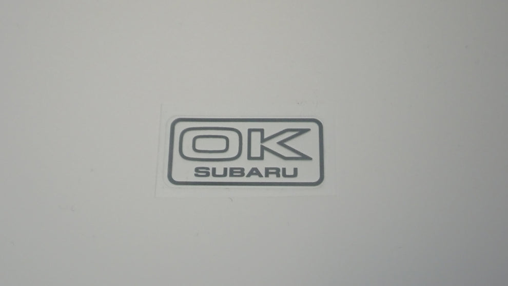 Reverse Subaru Quality Control "OK" Stickers - Various Eras – Boxer Beauty