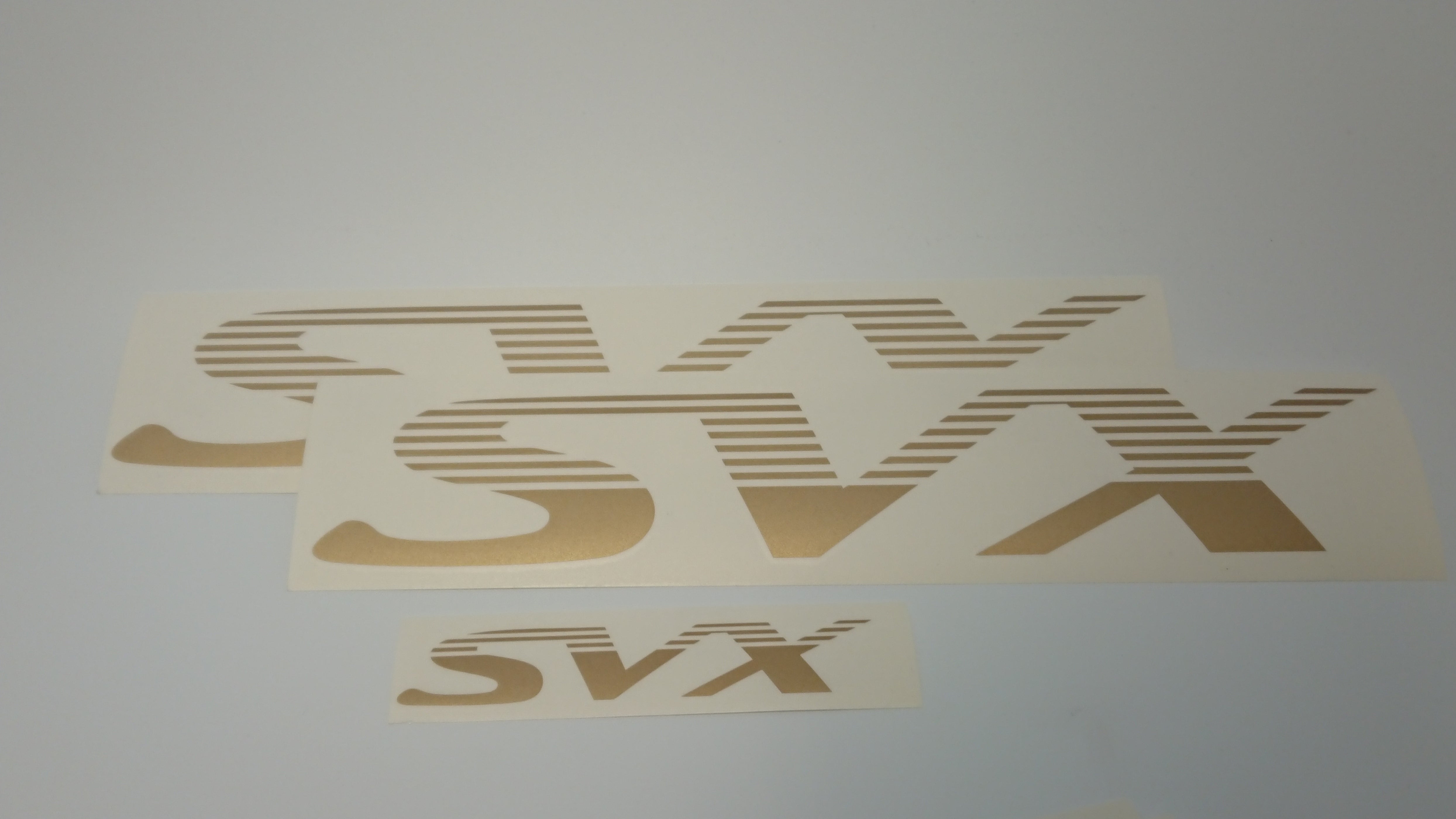 SVX Logo Decals OEM and Concept Designs (Set of 3) — Boxer Beauty