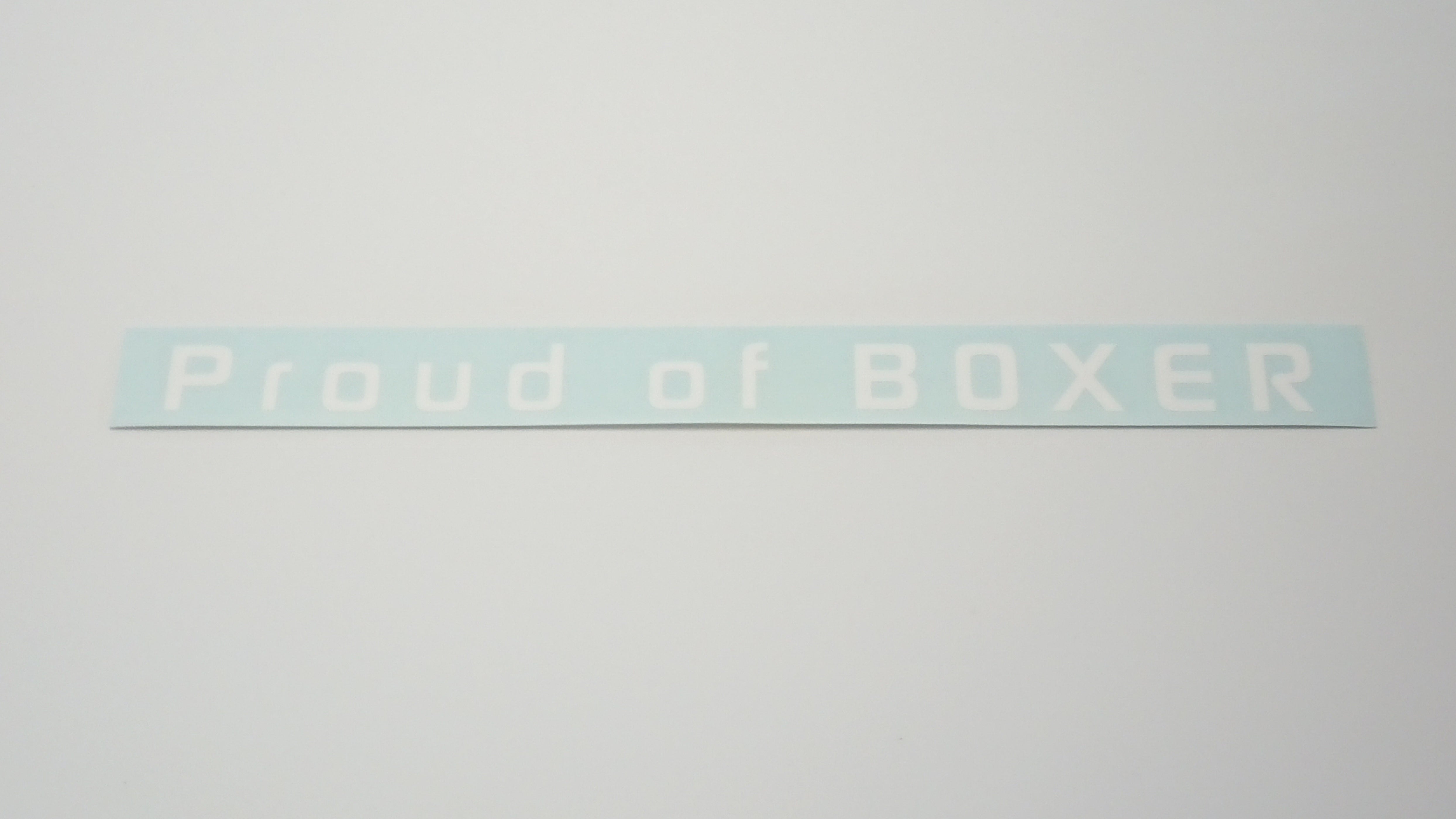 Proud of BOXER Decal — Boxer Beauty