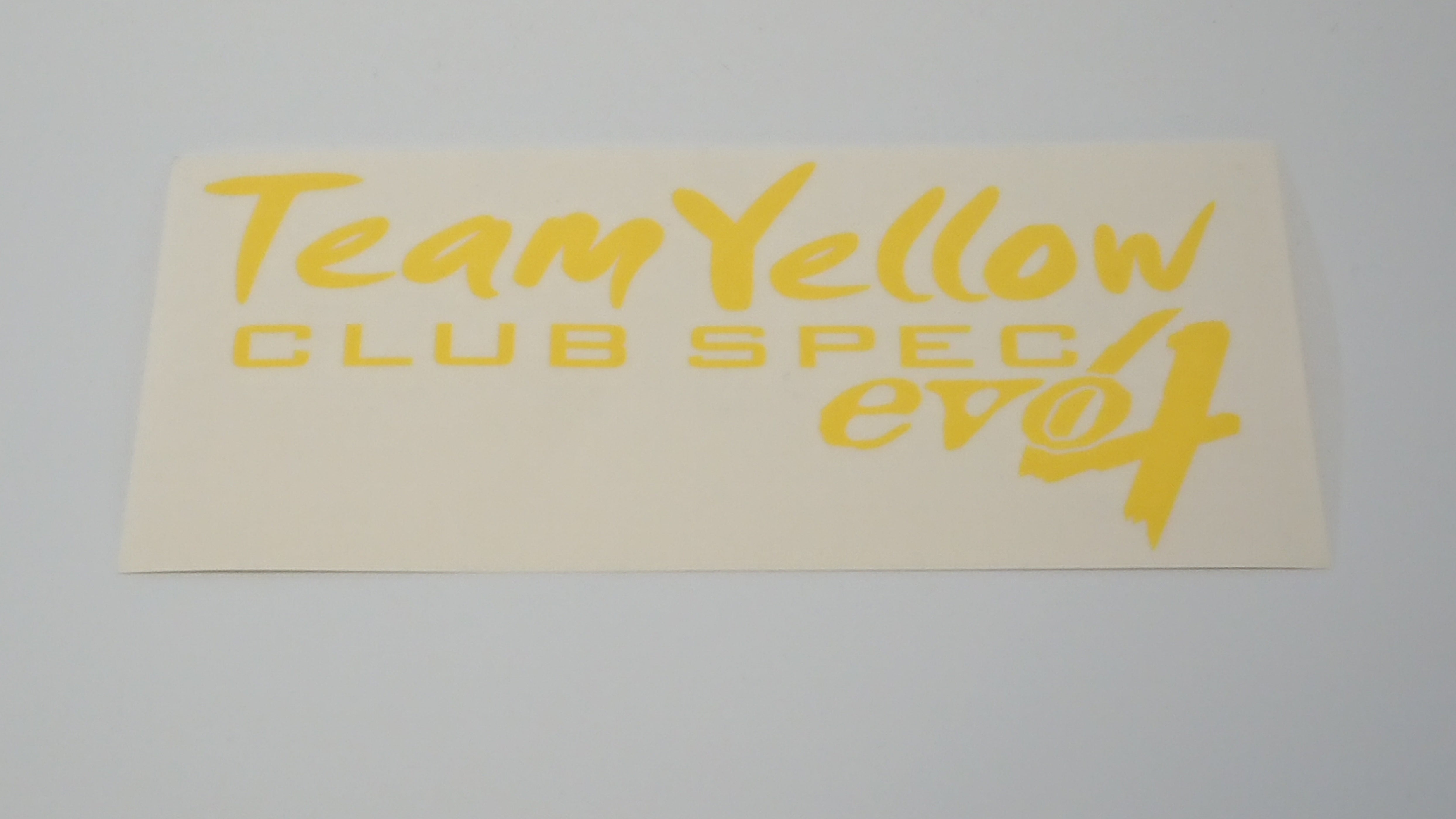 Club Spec evo 4 Team Yellow Decals — Boxer Beauty